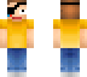 evil morty (eye patch and wires) | Minecraft Skin