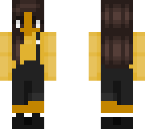 Girl with Yellow Overalls (Recolor) | Minecraft Skin