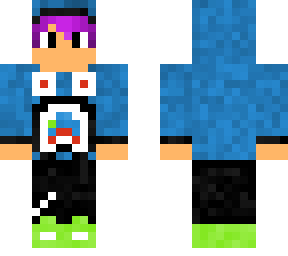 Camo Bape Galaxy Hair Blue | Minecraft Skin