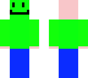 guy wearing slime mask | Minecraft Skin