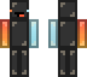 Half Cold Half Hot Skeppy | Minecraft Skin