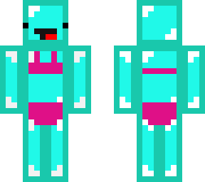 skeppy bikini bbh a6d badboyhalo skin beach swimming auit | Minecraft Skins