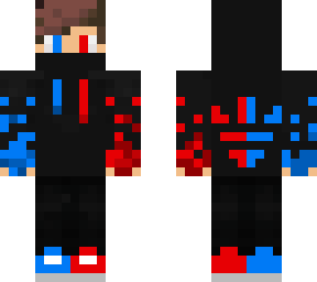 Red And Blue Adidas Boy | Minecraft Skin