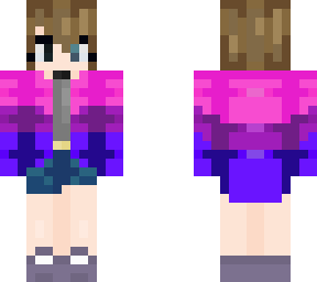 First skin - Bi Pride | Minecraft Skin