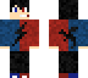 red blue gamer skin | Minecraft Skins
