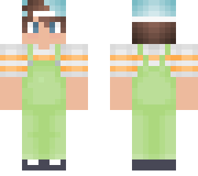Green Overalls Boy | Minecraft Skin