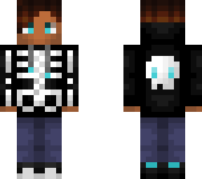 Skeleton Hoodie | Minecraft Skin
