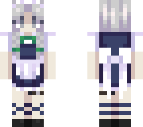 -: Sakuya Izayoi remake :- | Minecraft Skin