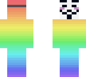 The Rainbow Hacker | Minecraft Skin