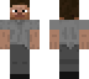 grey steve | Minecraft Skin