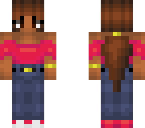 high ponytail | Minecraft Skins