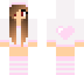 cute love Girl | Minecraft Skin