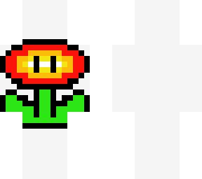 Minecraft Mario Flower Pixel Art