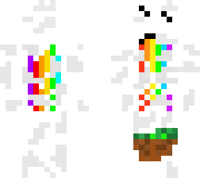 Cloudy Rainbow Vomit | Minecraft Skin