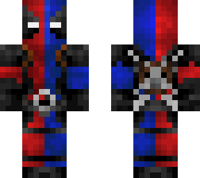 Fire and water deadpool | Minecraft Skin
