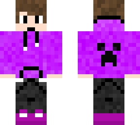 Purple Gamer Minecraft skin (By:Iv4n2p) | Minecraft Skin