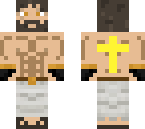 buff jesus cross tatoo | Minecraft Skin