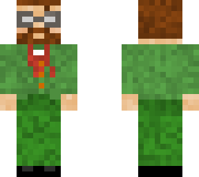 Green Suit, Red Vest | Minecraft Skin