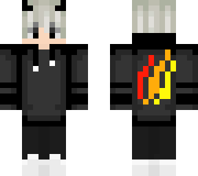 hoodie boy_-+ fire merch +-_ | Minecraft Skin