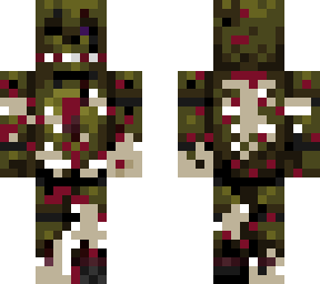 Blood Thirsty Spring Trap Withered Damaged | Minecraft Skin