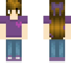 cute brown hair girl | Minecraft Skin