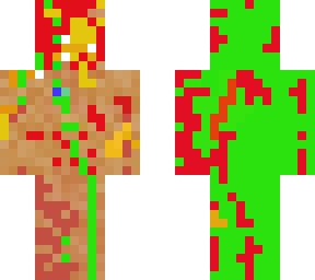 half zombie half person | Minecraft Skin