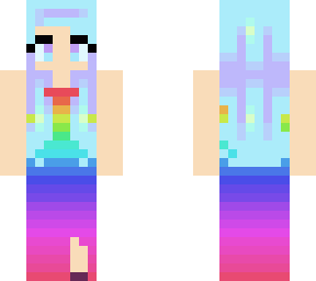 Rainbow dress | Minecraft Skin