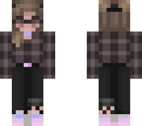 bi girl shorthair pride subtle | Minecraft Skins