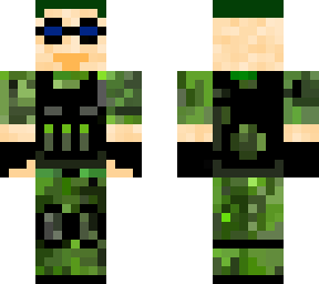Militar With Night Vision Goggles | Minecraft Skin