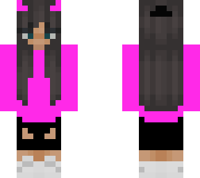 neon pink girl skin | Minecraft Skin