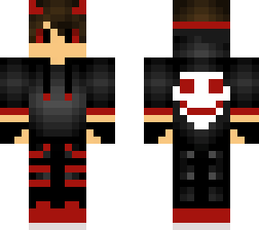 devil boy with cool mask (looks way better in 3d) | Minecraft Skin