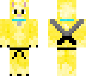 Golden cat ninja | Minecraft Skin