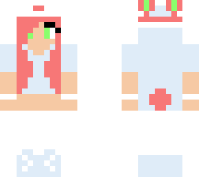 red haired bunny girl Easter | Minecraft Skin