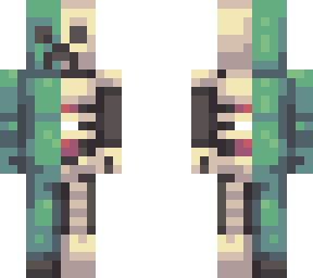 Half Creeper I Half skeleton II read dec II | Minecraft Skin
