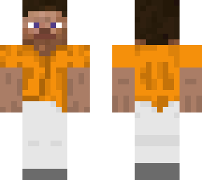 orange steve | Minecraft Skin