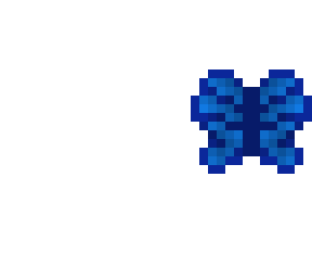 Butterfly Wings - Blue fade - Wings | Minecraft Skin