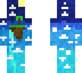 Skyblock Island Slim | Minecraft Skin