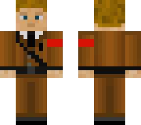 Hitler minecraft skin layout - hontool