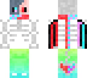 skeletal altarian draconic skull damage fixed | Minecraft Skin