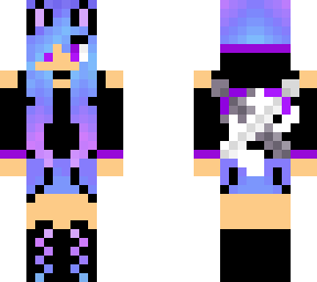 Galaxy Cat Girl | Minecraft Skin