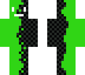 (open for full effect) Green Glitch | Minecraft Skin
