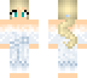 Elsa Frozen 2 Blue Dress Without Coat | Minecraft Skin