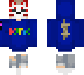Kitsune mask boy | Minecraft Skin