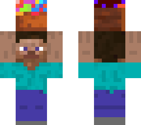 rainbow minecraft steve | Minecraft Skins