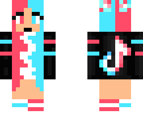 Re-edited! #Tiktok skin | Minecraft Skin