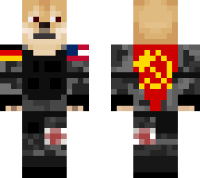 Soldier Doge German-America With Soviet Cape | Minecraft Skin
