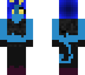 Blue Demon Girl | Minecraft Skin