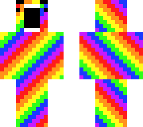 Derpy dude pride- no shading | Minecraft Skin