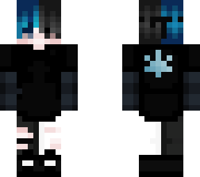 blue and black | Minecraft Skin