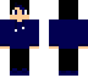 navy blue with wolf ears | Minecraft Skin